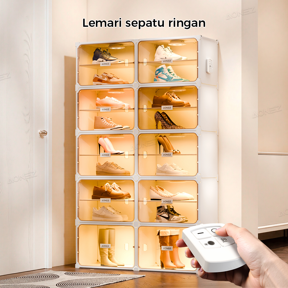Led Shoe Box 2 Row Shoe Rack 6/8/10 modern high value Storage cabinet ...