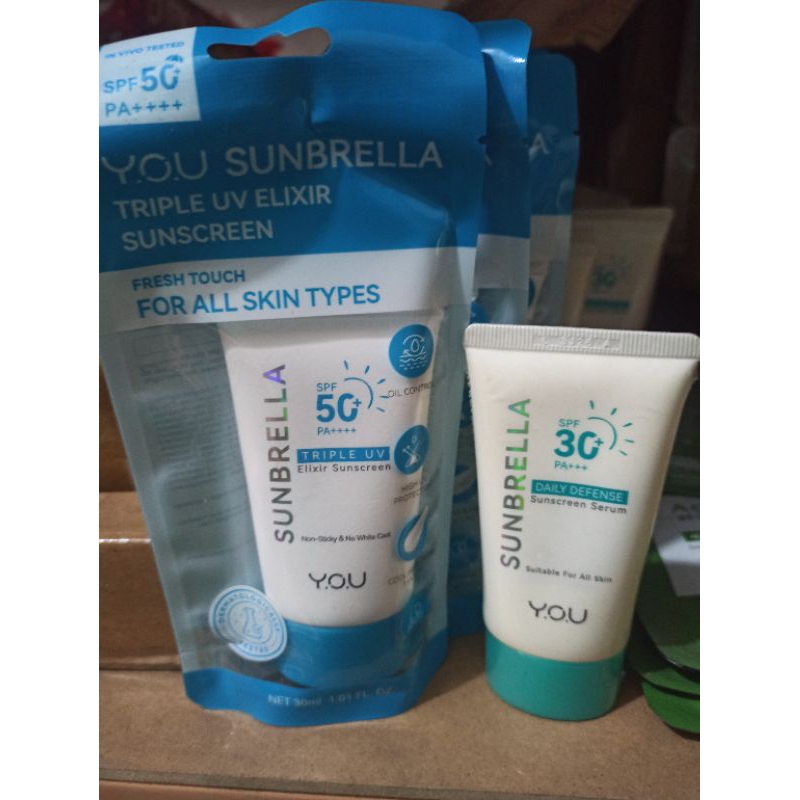 YOU Sunbrella Triple UV Elixir Sunscreen SPF50+ PA++++ | SPF 30+ PA ...