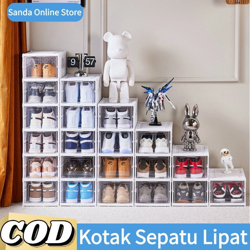 Folding Shoe Box / Shoe Rack / Closed Stacking Shoe Rack / Shoe Box ...