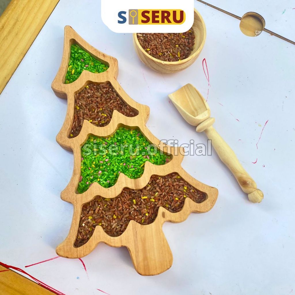 Ru Wooden Sensory Tray - Pine Tree | Shopee Malaysia