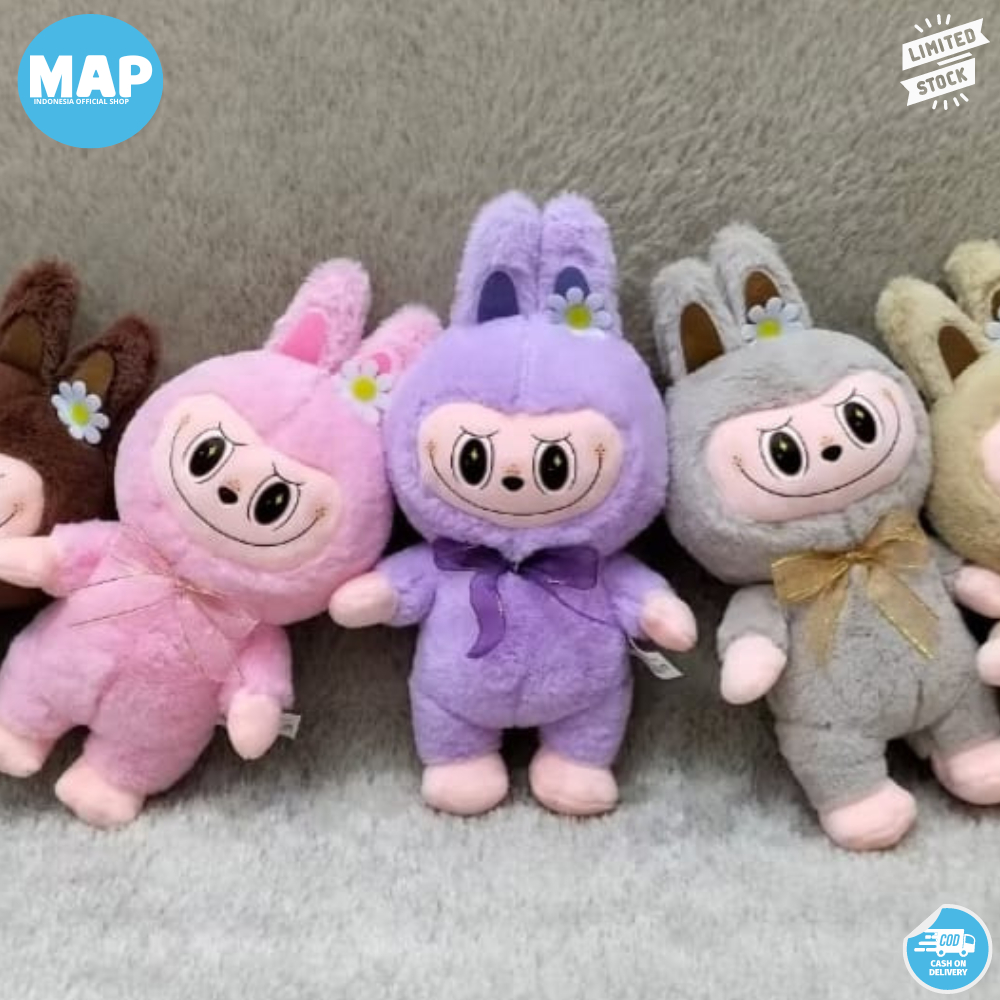 GANTUNGAN Map Labubu The Monsters Exciting Macaron Viral Pumpkin Doll ...