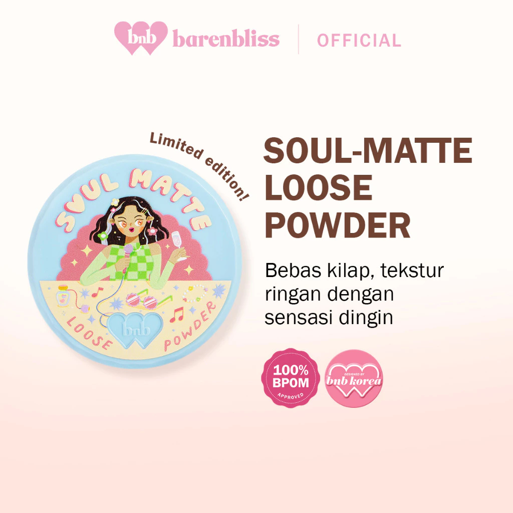 New.!!! Exp 2026 Loose Powder BNB barenbliss Soul-Matte Loose Powder ...
