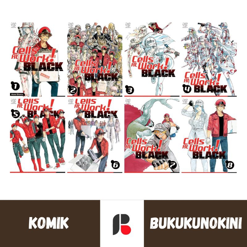 (Original, Seal) Comic Cells at Work Vol 1 2 3 4 5 6 (End/End); Cells ...