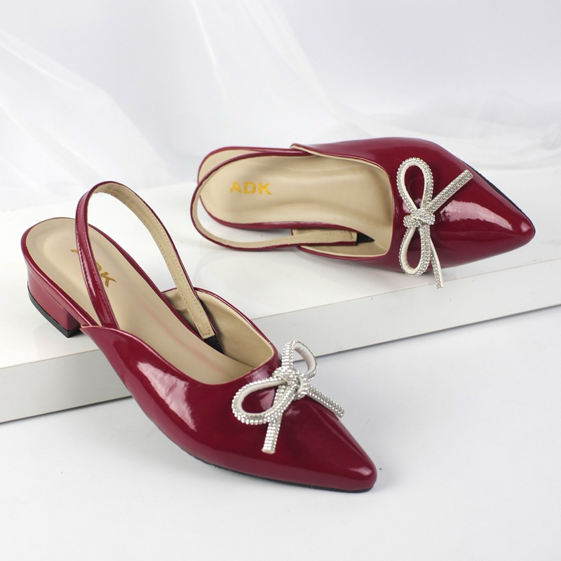 ABK shoes heels premium ZOLLA BLINK BLINK 3cm burgundy heels | Shopee ...