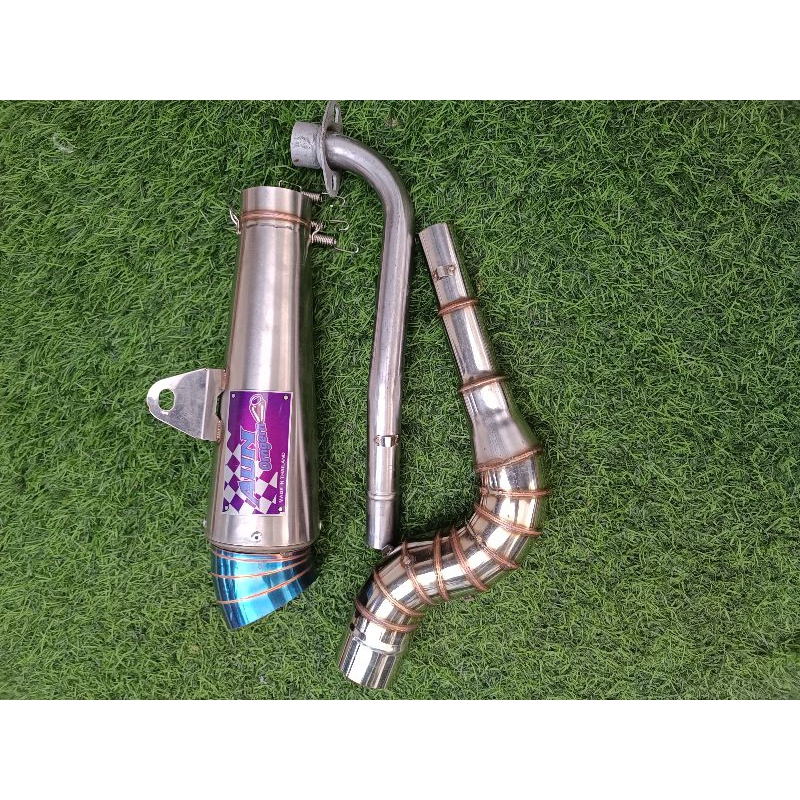Aun Pipe canister conical open specs exhaust Pipe for Wave 125 Xrm 110/ ...