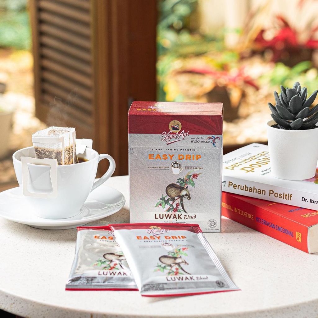 Kapal Api Ground Coffee Filter - Drip Coffee - Luwak Blend - 5 Sachets ...
