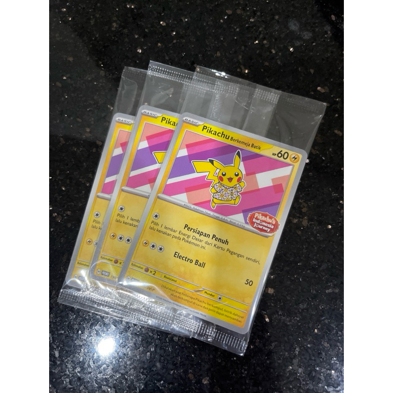 Original POKEMON PIKACHU BATIK FLOWER Card In 2024 | Shopee Malaysia