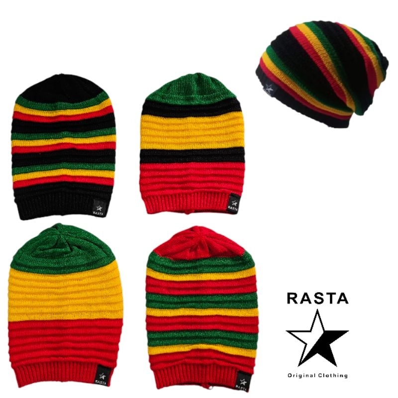 Adult Knitted Beanie Hat RASTA WAVE | Shopee Malaysia
