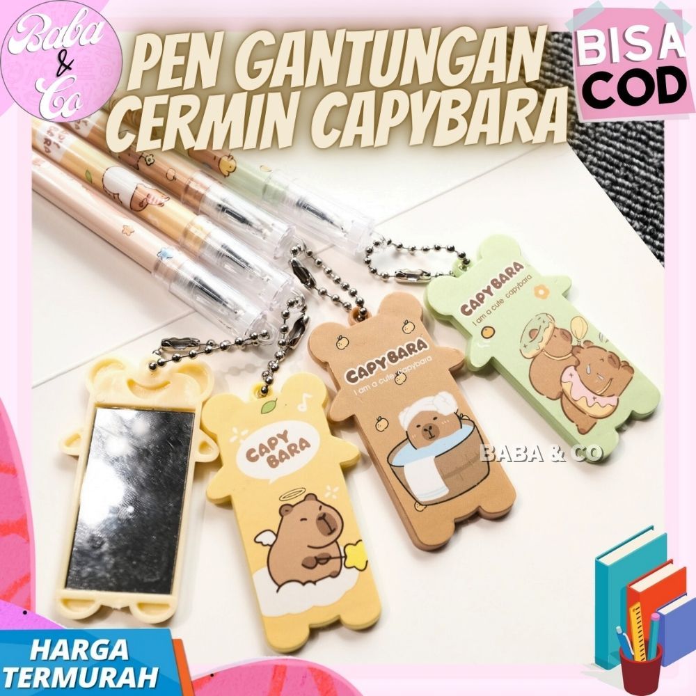 Capybara PEN CAPYBARA PEN Handle Unique Cute CAPYBARA Mirror PEN Unique ...