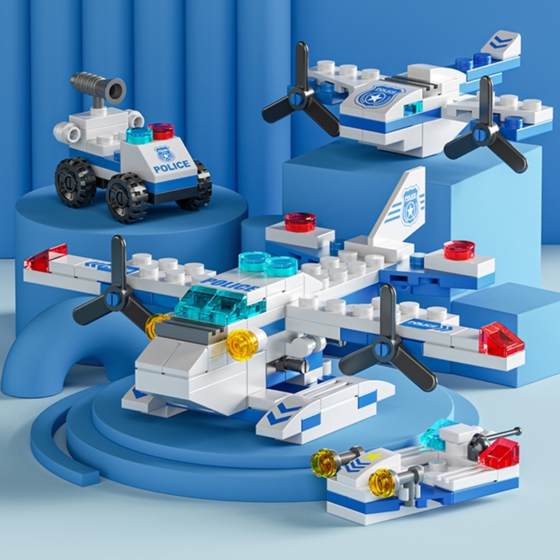 Toys 147Pcs Police SWAT Building Blocks 3D Educational Puzzle Toy ...