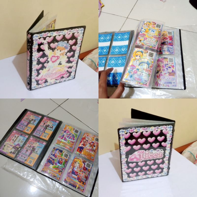 Original JAPANESE BINDER CONTAINS 16 ORIGINAL RANDOM AIKATSU CARDS ...