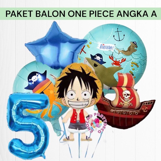 One Piece Number A Balloon Package/One Piece Birthday Decoration ...