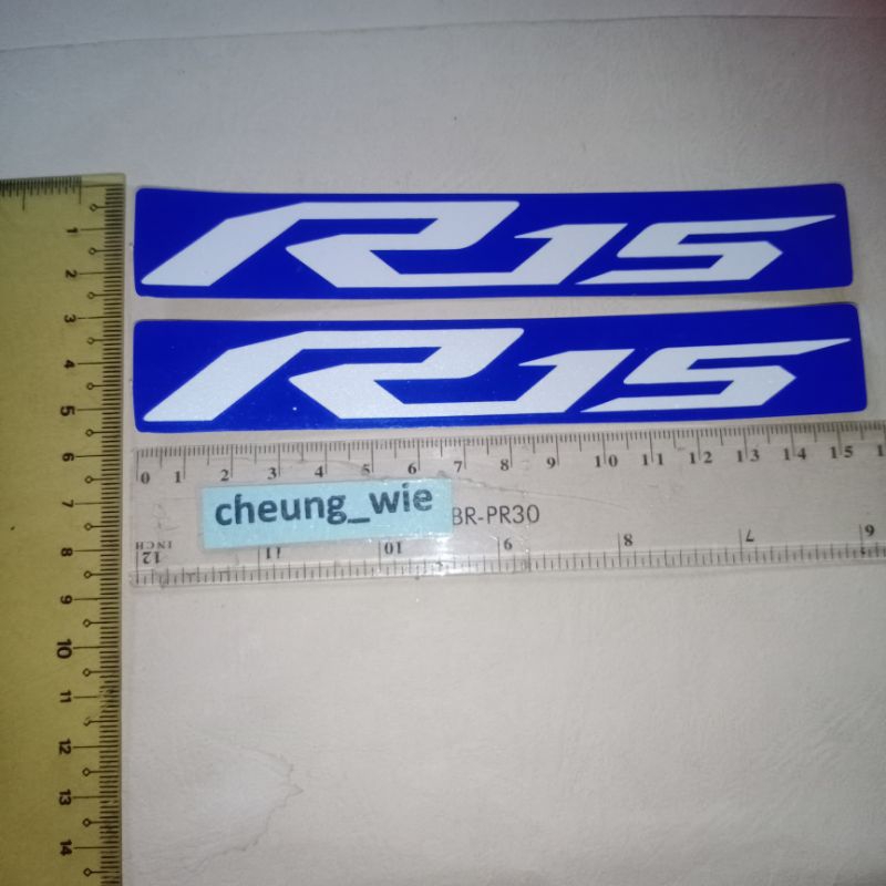 Sticker/sticker Logo R15 Blue GP 2bh | Shopee Malaysia