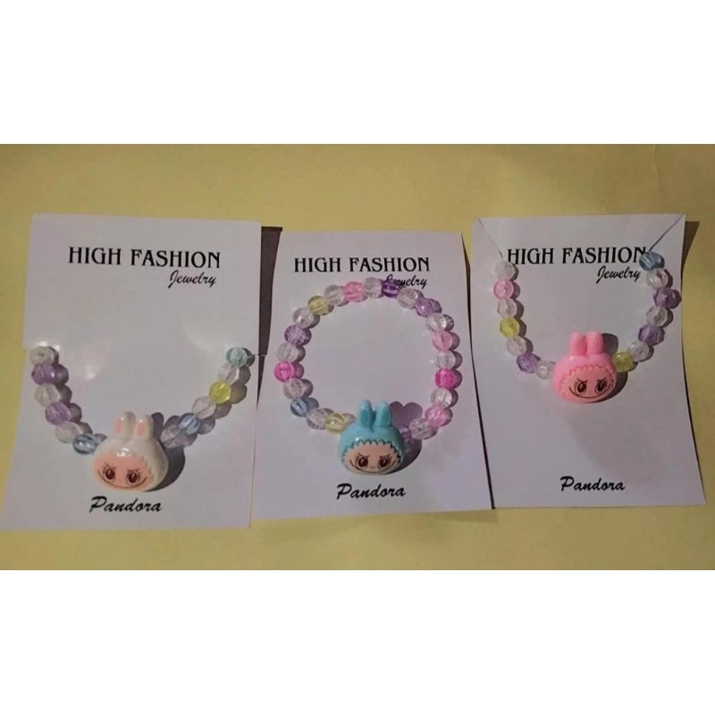 Labubu Mote character bracelet contains 12 pcs | Shopee Malaysia