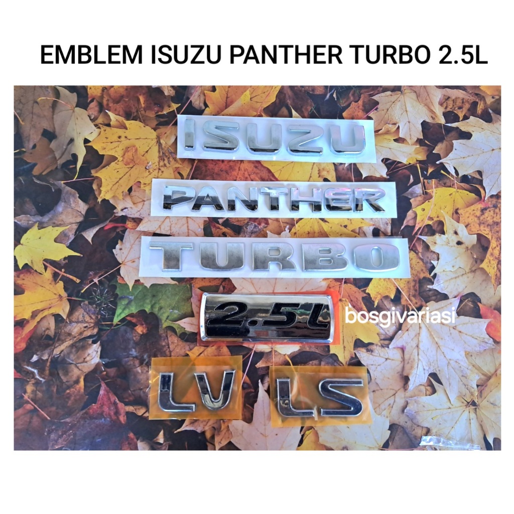 Isuzu panther turbo 2.5L emblem / panther turbo 2.5L lv ls emblem / lv ...