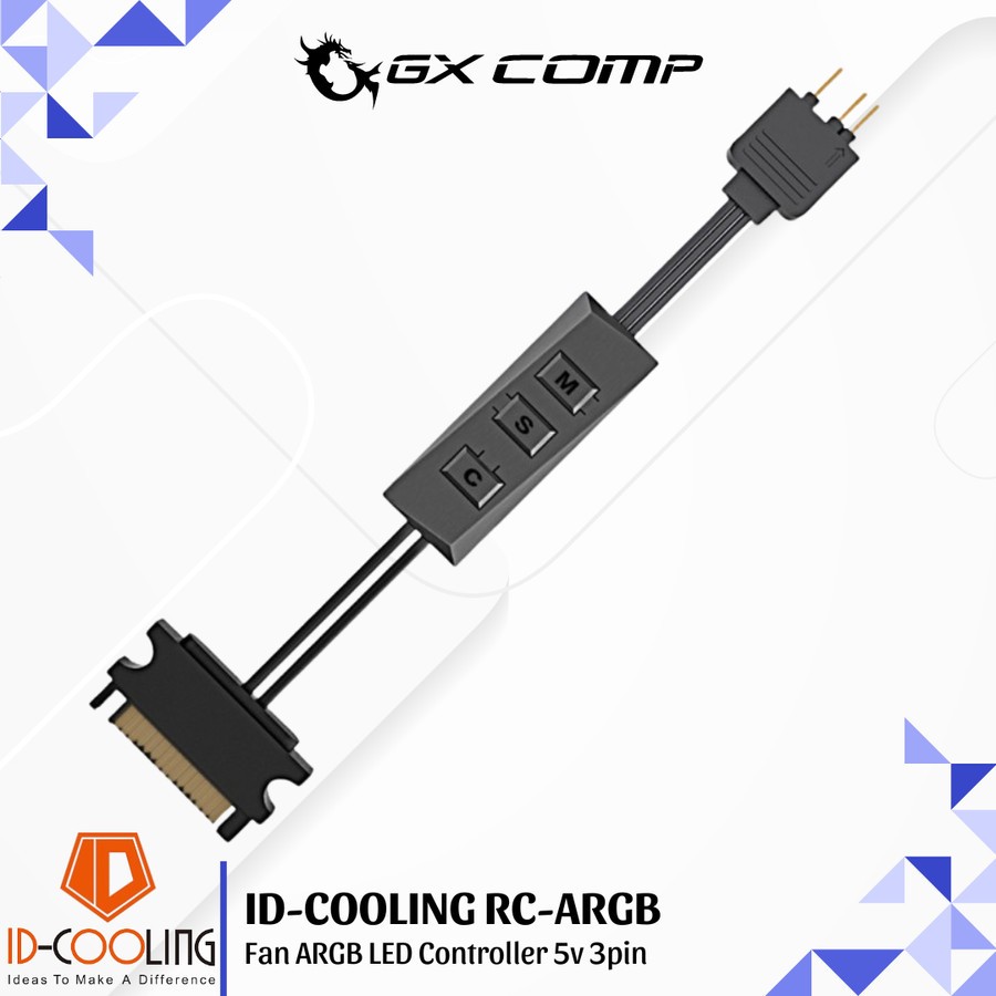 Id-cooling RC-ARGB - Fan LED Controller ARGB 5v 3pin | Shopee Malaysia
