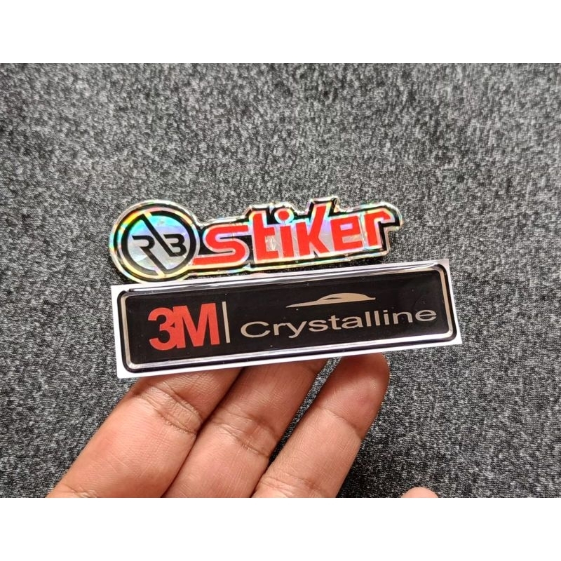The 3M CRYSTALLINE car window film Emblem is embossed and flexible ...