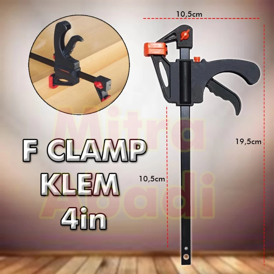 KAYU F Clamp 4 inch - Clamp F Wood Clamp Tool Model F with Quick ...