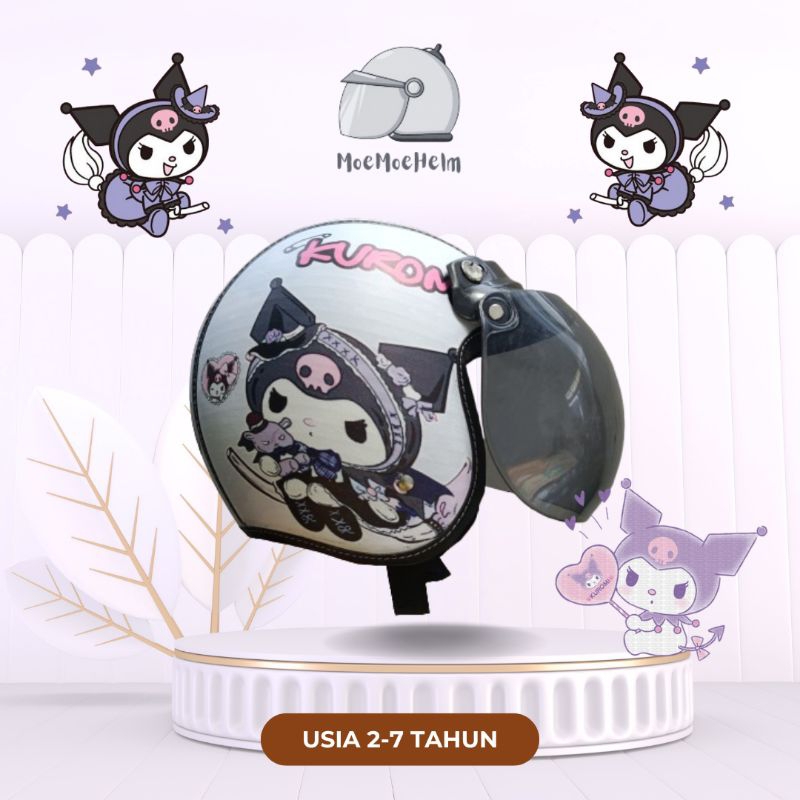 Helmet for Children Aged 2 3 4 5 6 7 Years Old Kuromi Melody ...