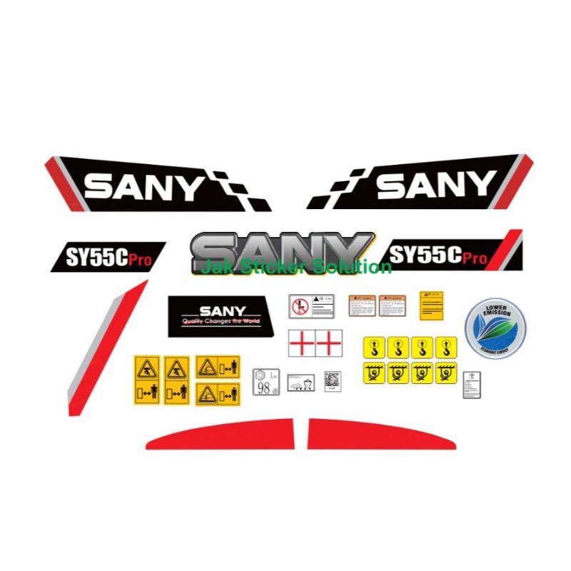 Sany SY55C Pro Excavator Sticker | Shopee Malaysia