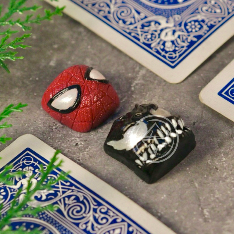 Spiderman venom artisan keycaps set marvel superhero tom holland movie ...
