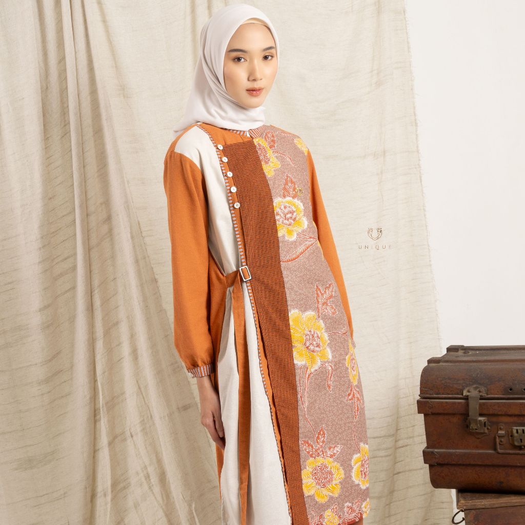 Unique Indonesia - Ayasha Tunic - Puspa Series | Shopee Malaysia