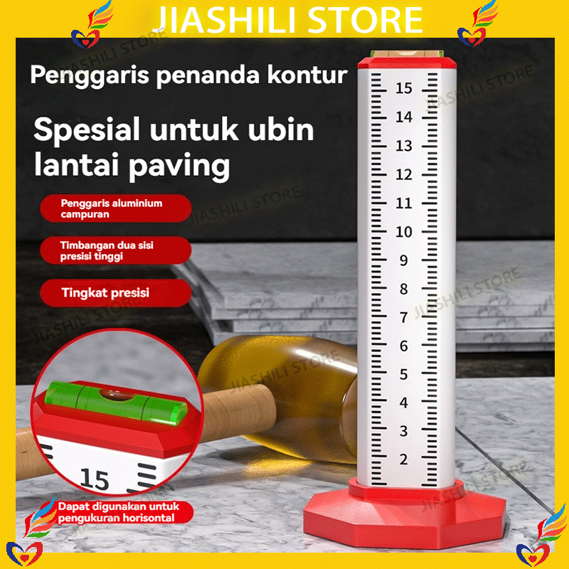 Aluminum Alloy Same Height Ruler Tile Positioning Ruler horizontal Tile ...