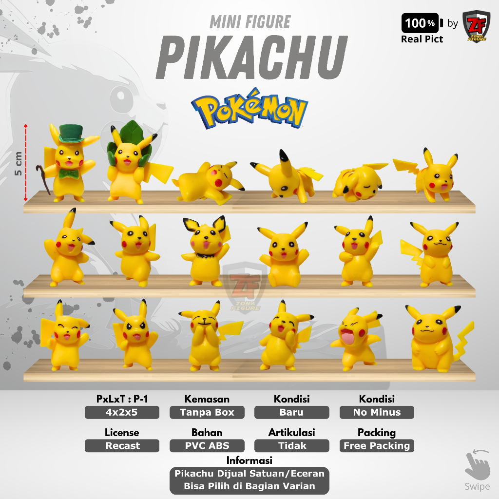 Action Figure Pokemon Mini Figure Pikachu Pokemon Display Pokemon ...