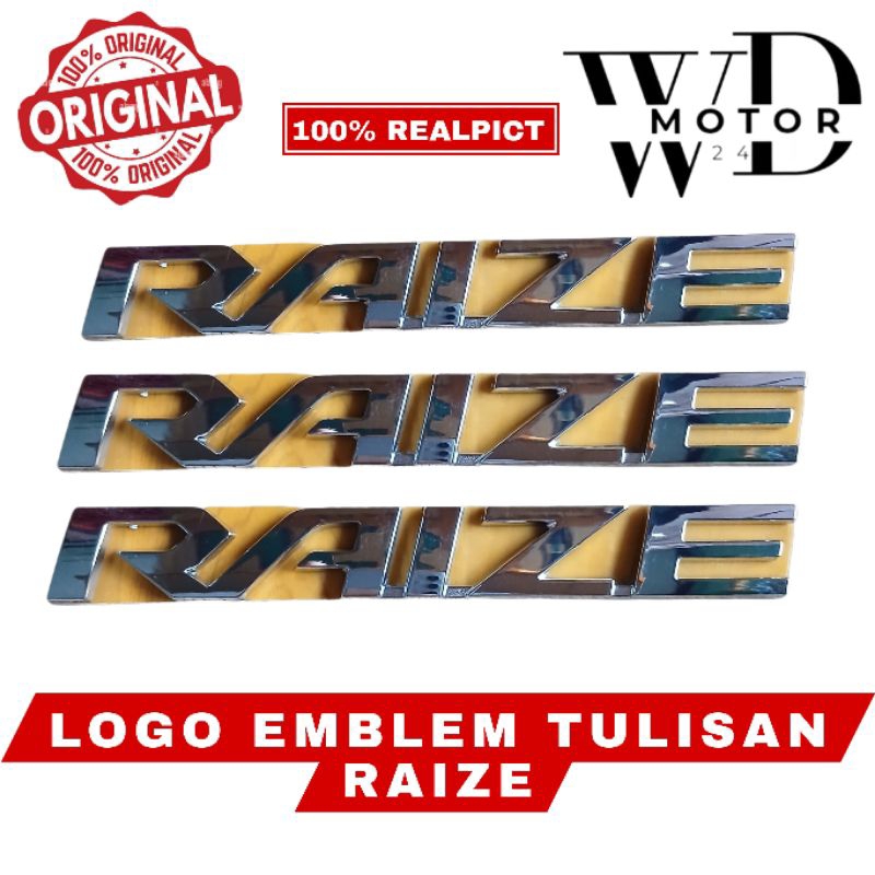 Original Raize Writing Emblem Logo Unit Price (1pcs) | Shopee Malaysia