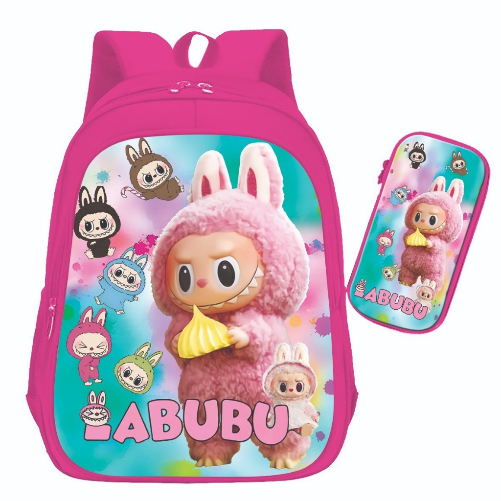 Viral Labubu School Bag Children's School Bag Character Pumpkin Doll ...