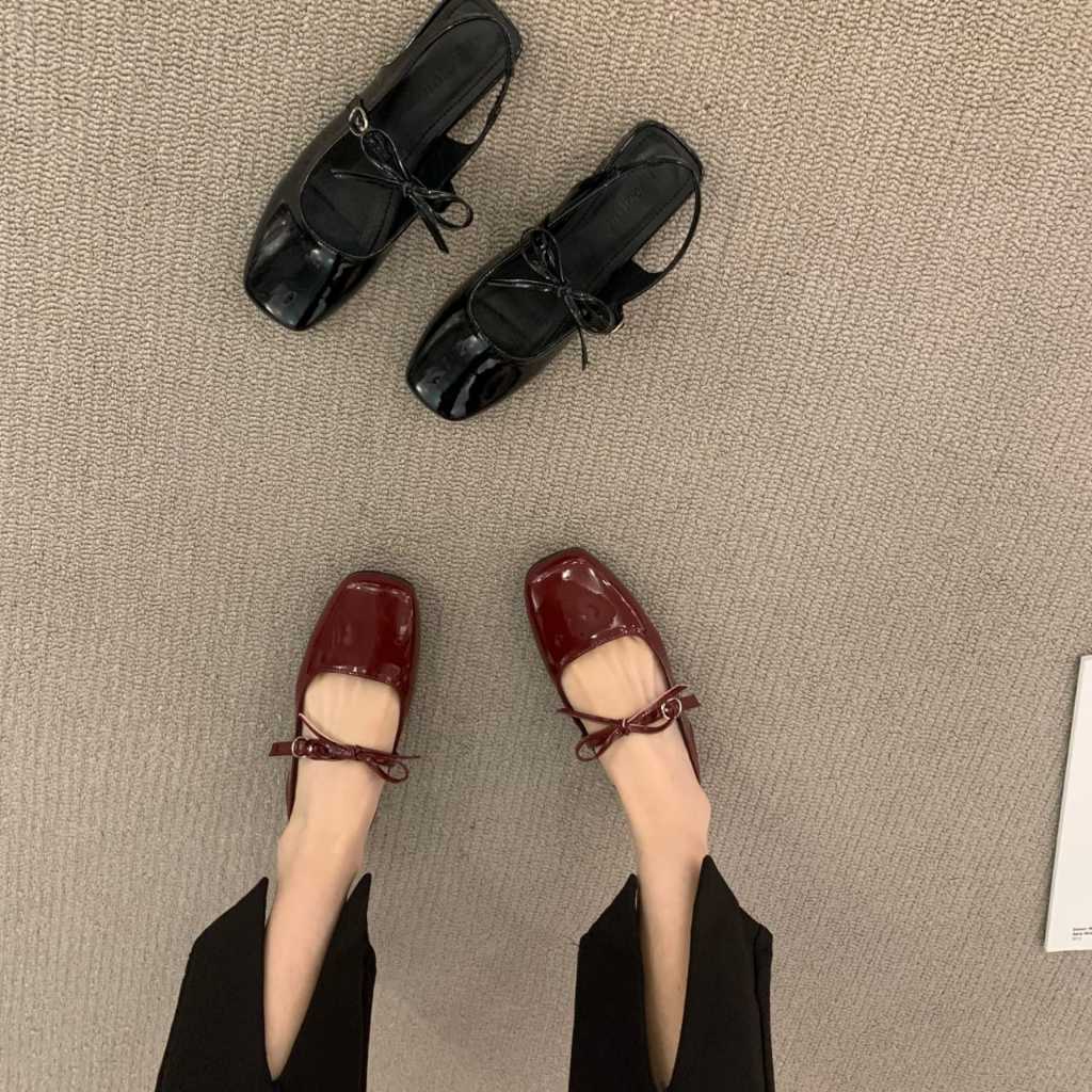 Zenie ribbon strap heels women's shoes 3cm heels | Shopee Malaysia