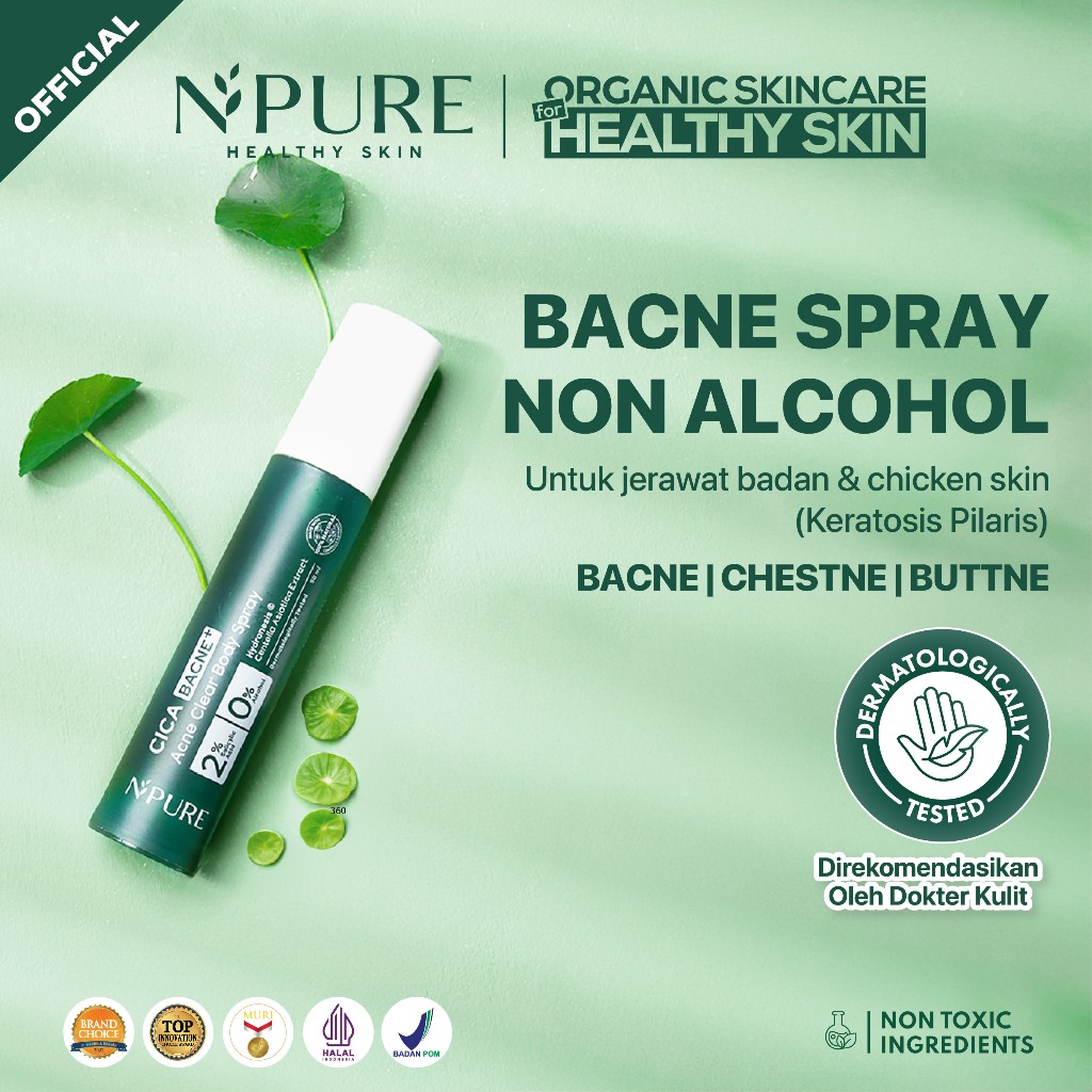 Npure Bacne Spray/Acne Back & Body/Chicken Skin/Keratosis Pilaris ...