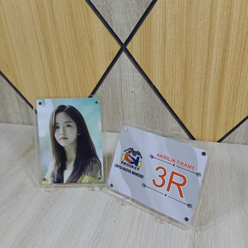 Photo Frame 3R Acrylic Material Magnet Photocard Free Photo Holder ...