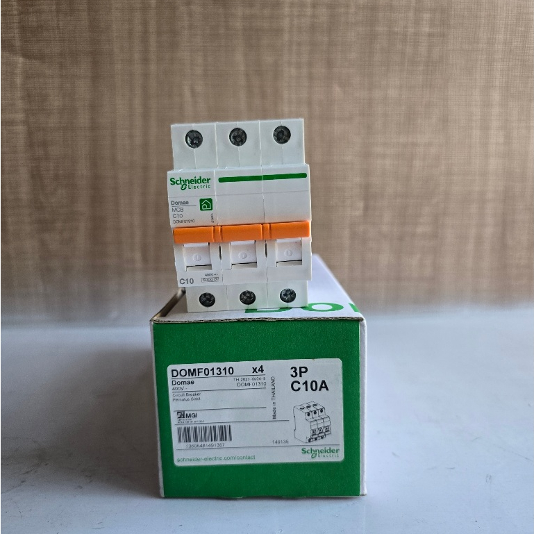 Schneider Circuit Breaker MCB 3 Phase 10A (DOMF01310) | Shopee Malaysia