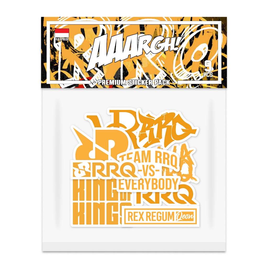 Team RRQ Sticker Pack Sticker vol. 4 (White & Orange Edition) | Shopee ...