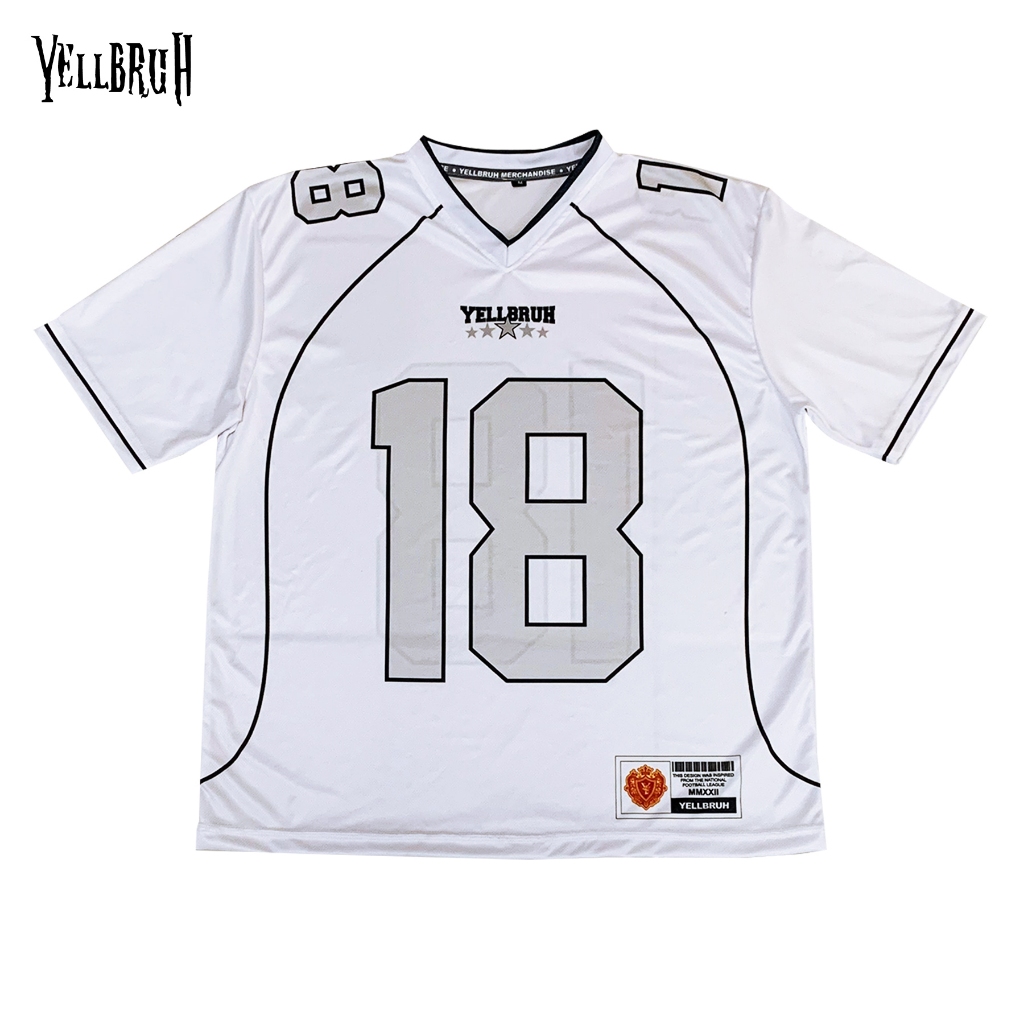 Oversized Str Number 18 Rugby Streetwear Block Core Boxy Fit Jersey ...