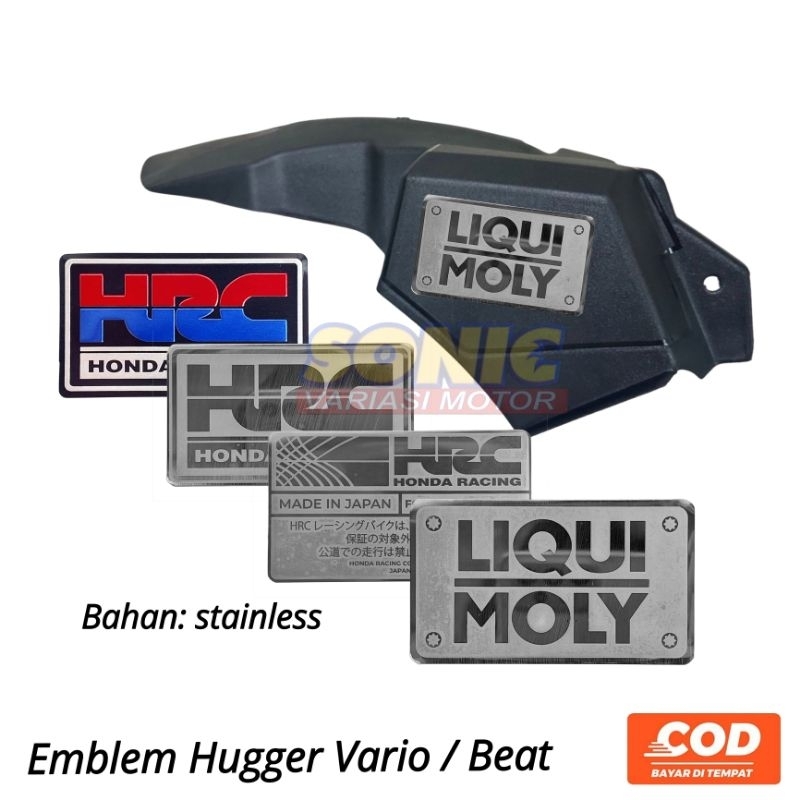 HONDA HRC JAPAN STAINLESS HUGGER EMBLEM 4 × 8 CM | Shopee Malaysia