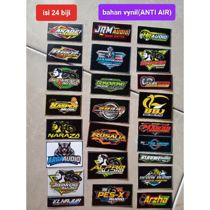 Audio Stickers | Sound STICKERS | Soundsystem STICKERS | Waterproof ...