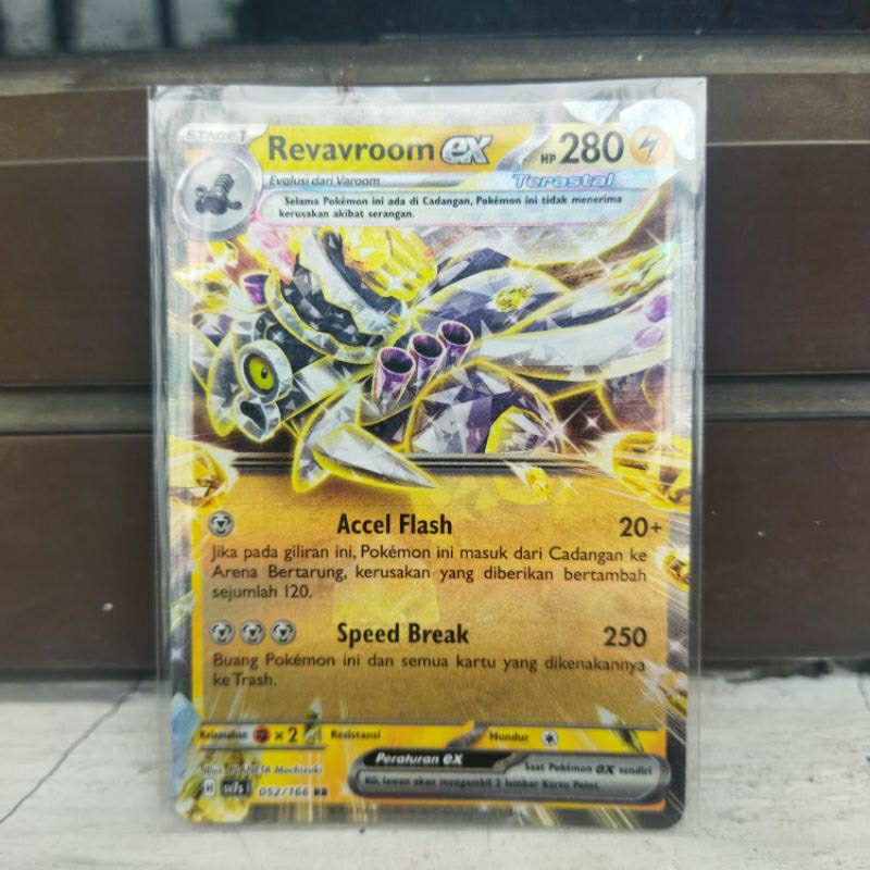 Pokemon TCG Indonesia Revavroom ex terastal sv7s 052/166 RR original | Shopee Malaysia