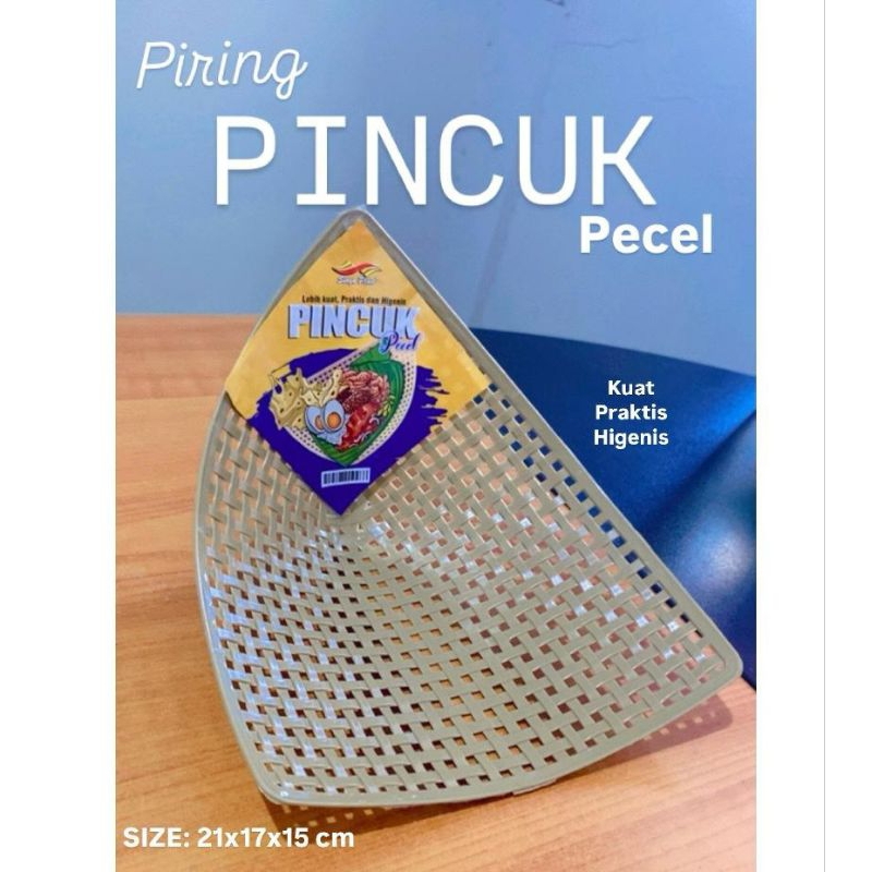 THICK PLASTIC RATTAN WOVEN PINCUK PLATE, ANTI-SHARP / PLASTIC SERVING ...