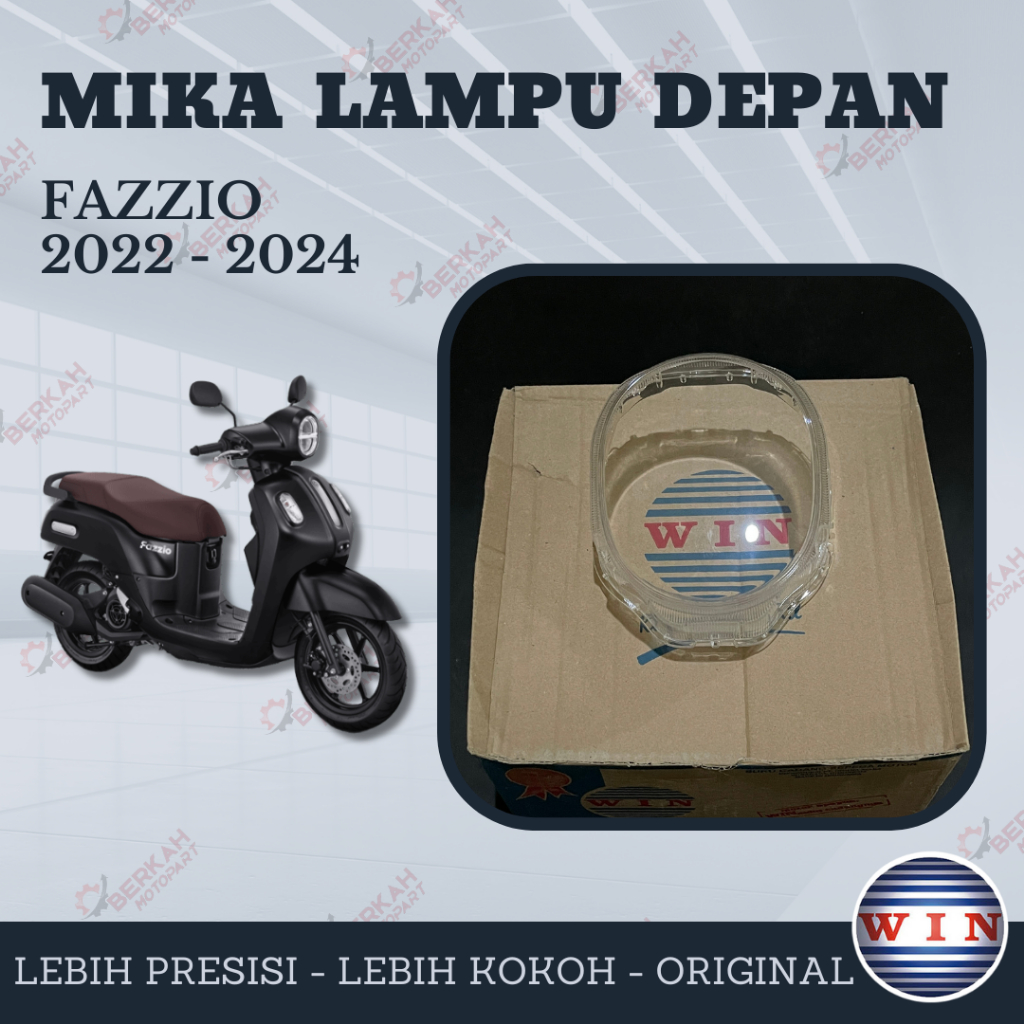Yamaha Fazzio Headlight Glass Mika 2022 2023 2024 Win Brand | Shopee ...