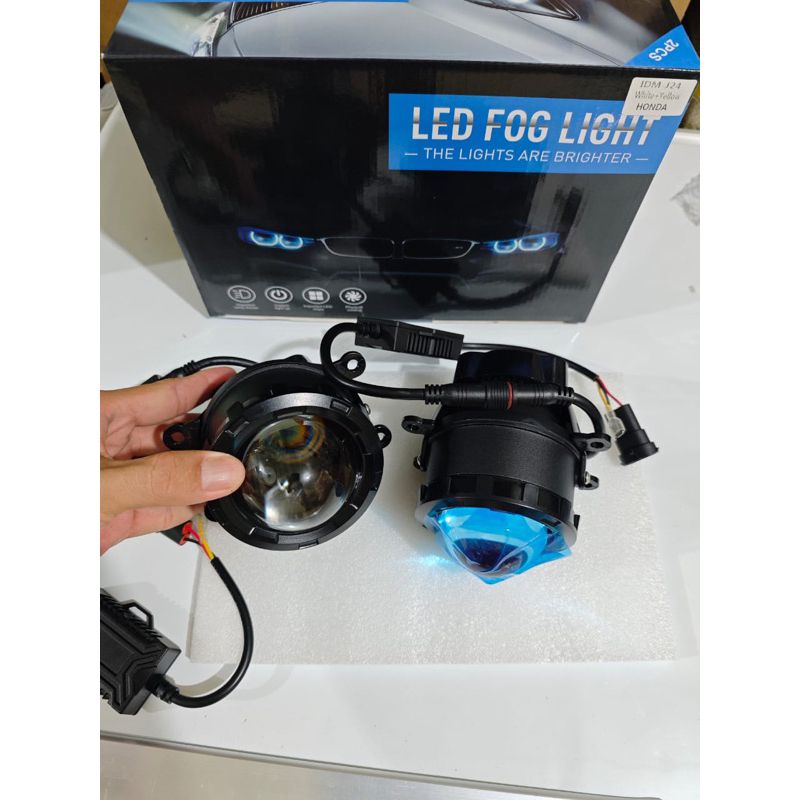 ORIGINAL 3 INCH BILED PROJECTOR IDM FOGLAMP LED LIGHTS HI LOW ALL ...