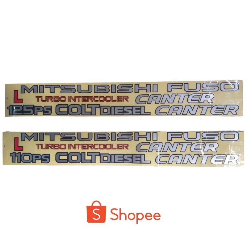 Sticker Mitsubishi Fuso colt Diesel Canter Mitsubishi 125ps 110ps colt ...