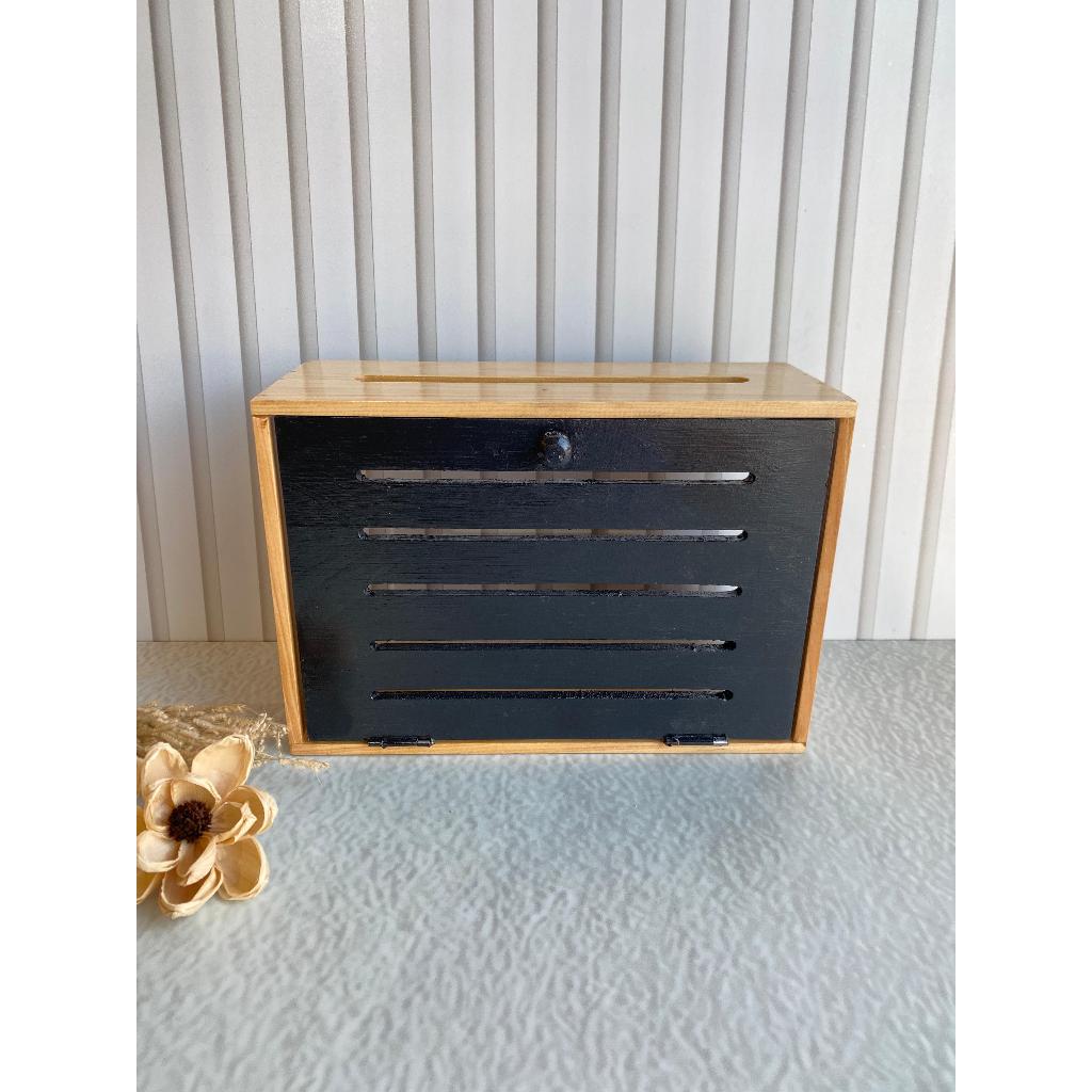 KAYU Wooden Aesthetic Wooden Wifi Router Box Rack Size 20x30x12cm ...