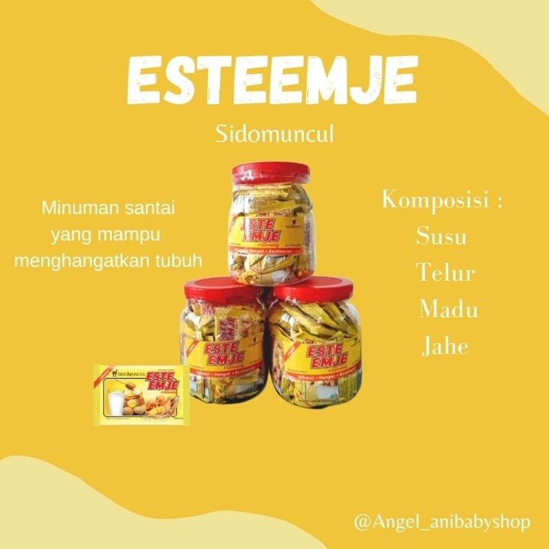 Este EMJE JAMU SIDOMUNCUL ESTE EMJE (1 Jar Contains 25 Sashet) | Shopee ...