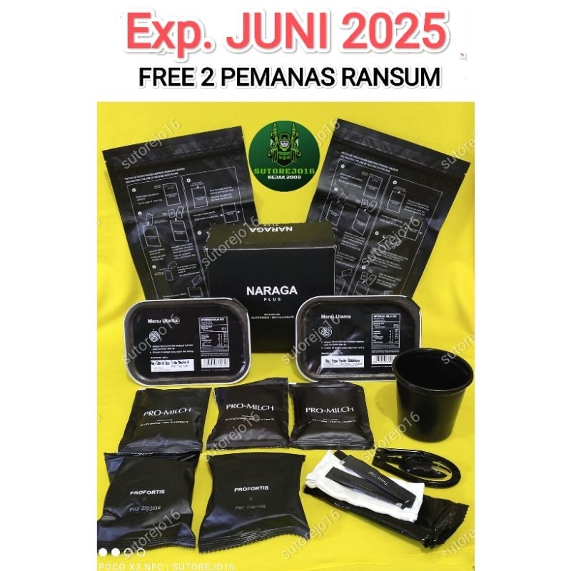 Tni naraga ration rice full set bonus heater bag flameless profortis ...