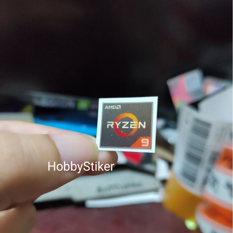 Amd ryzen 9 custom hologram effect sticker for pc laptop | Shopee Malaysia