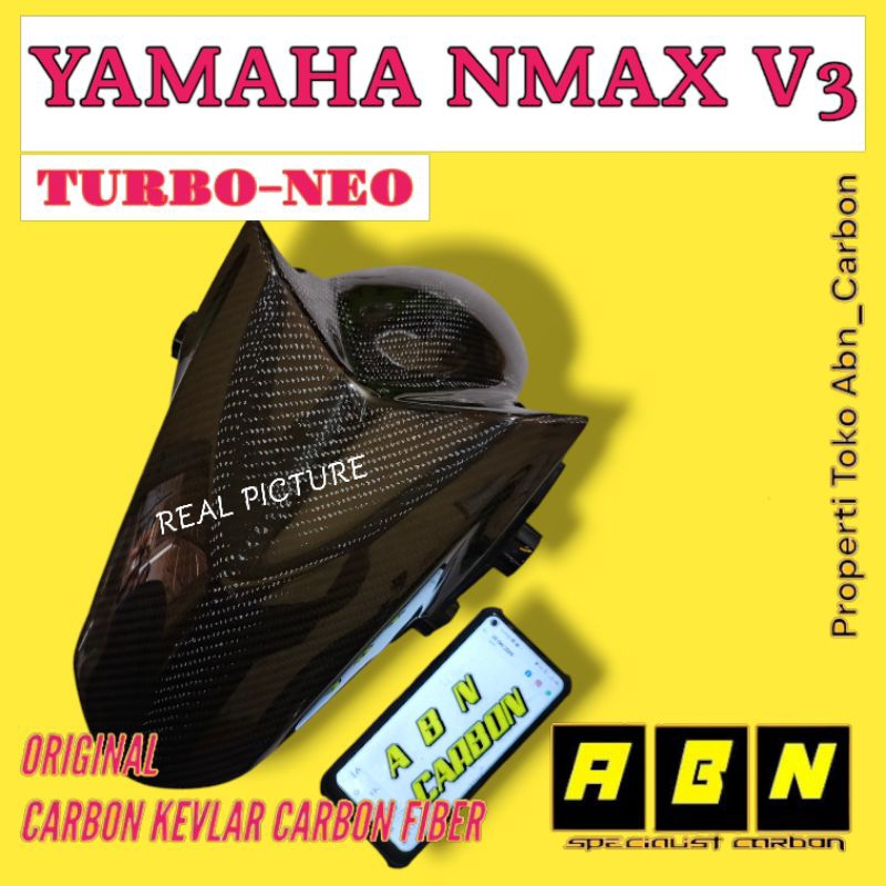 Front Fender Nmax Turbo Carbon Kevlar Carbon Fiber Front Fender yamaha ...