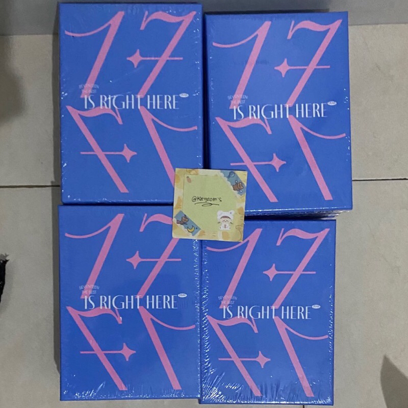 Seventeen Best Album 17 is Right Here Dear ver. Album Only Carver Unsealed | Shopee Malaysia