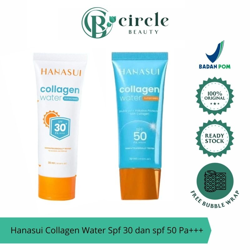 HANASUI Water Collagen Sunscreen SPF 50 SPF 30 PA +++ 30ml | Shopee ...